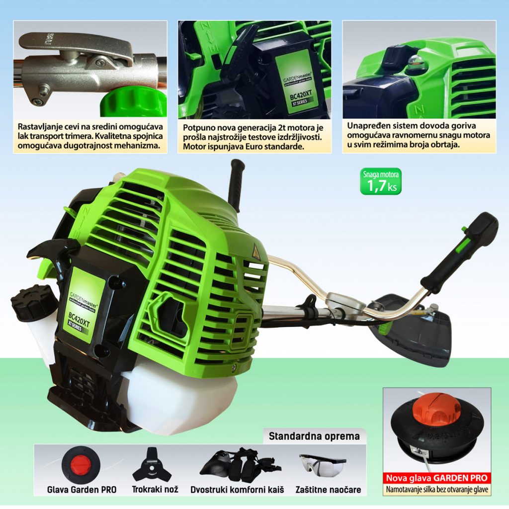 Motorni trimer BC420-XT – ESTERNO TRADE | GARDENmaster – Vaš partner za ...